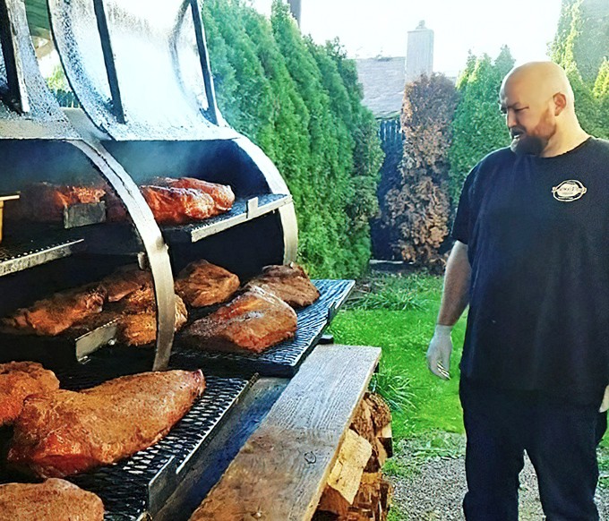 Where the magic happens&mdash;this smoker is basically a time machine that transforms tough cuts into tender treasures through the ancient alchemy of smoke and patience.