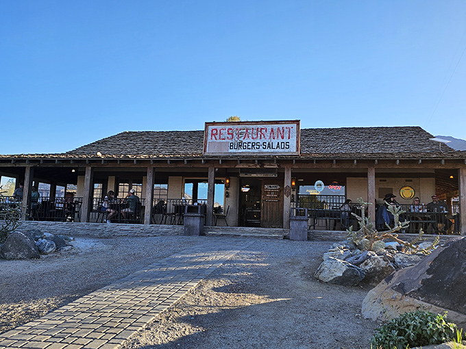 The Stovepipe Wells General Store stands like a time capsule from the Wild West, minus the tumbleweeds and gunfights.