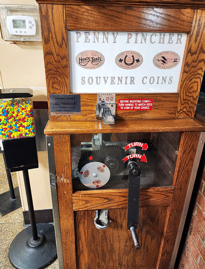 The penny pincher machine&mdash;a charming relic from when entertainment cost pennies and created memories worth millions. Kids still light up at the mechanical magic.