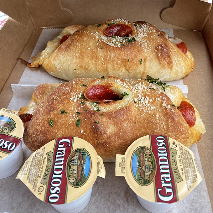 These pepperoni rolls aren't just appetizers&mdash;they're the opening act to a concert of flavors. The peek-a-boo pepperoni is just showing off.