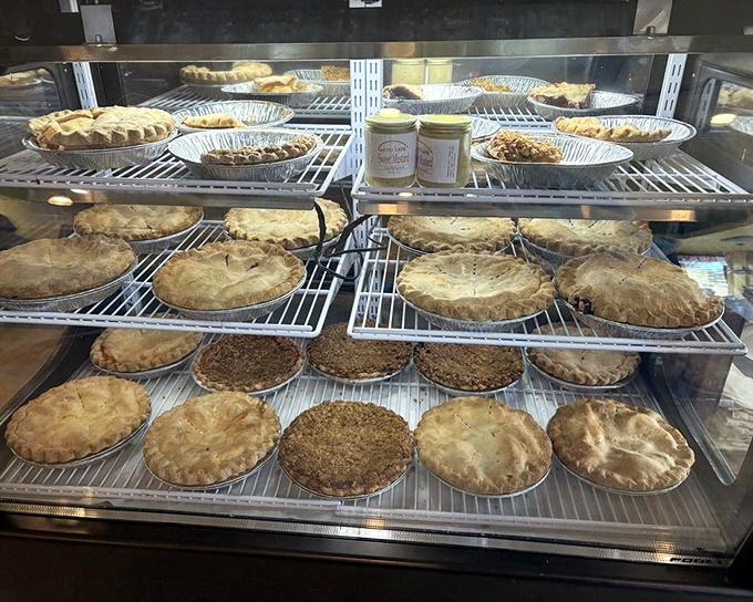 Pie selection that'll have you planning your next visit before finishing your current meal.