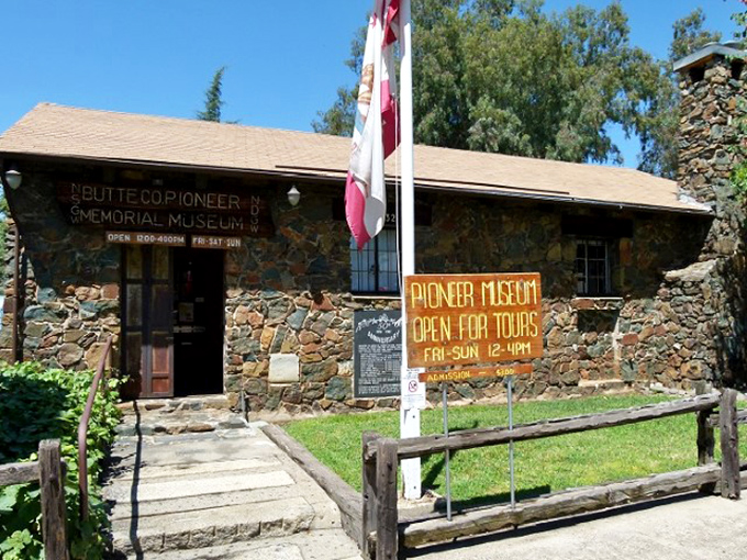 The Pioneer Museum's rustic stone exterior houses treasures from Oroville's gold rush past. History that doesn't require swiping left or clicking "next slide."