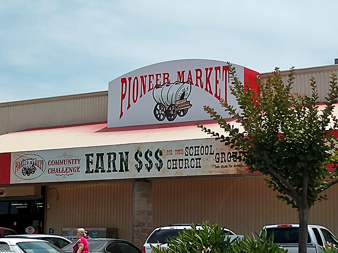 Pioneer Market's community challenge &ndash; where grocery shopping somehow manages to support local schools and churches simultaneously.