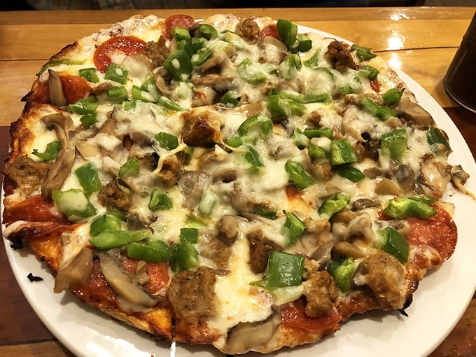 A pizza that proves you don't need a brick oven imported from Naples to create something that makes your taste buds stand at attention.