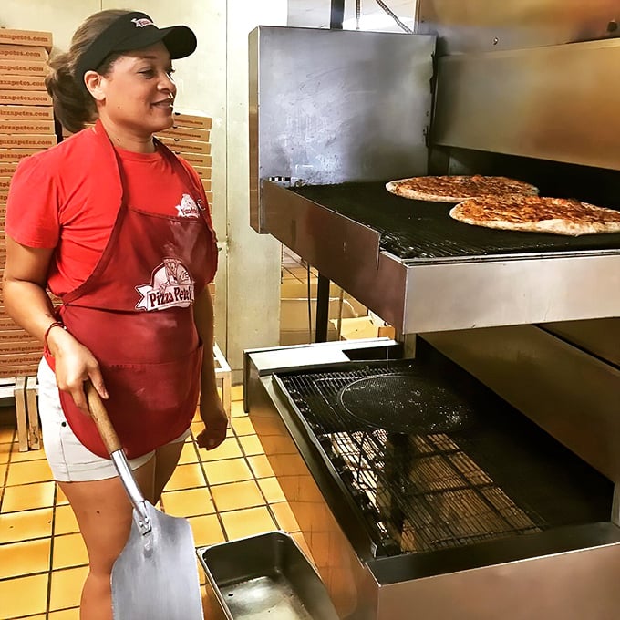 Where pizza dreams come true &ndash; watching your creation emerge from the conveyor oven, perfectly baked and ready for its close-up.