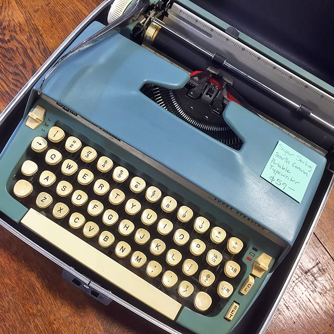 This typewriter's keys have tapped out countless stories, letters, and perhaps even love notes&mdash;each with that unmistakable mechanical percussion.
