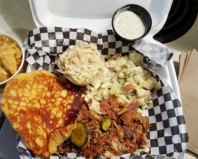 A complete BBQ feast that covers all the bases &ndash; smoky meat, tangy slaw, hearty sides, and enough variety to satisfy even the pickiest eater.