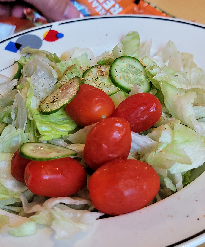 Even the simple house salad gets special attention&mdash;crisp vegetables providing a fresh counterpoint to all that glorious seafood.