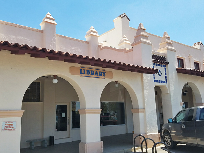 The Salazar-Ajo Library invites bookworms with its cool arcades and southwestern charm. Air conditioning and literature&mdash;desert civilization at its finest.