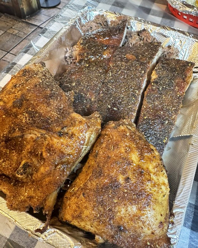 A BBQ sampler that doubles as a meat passport. No need for stamps&mdash;the smoke ring is your validation.