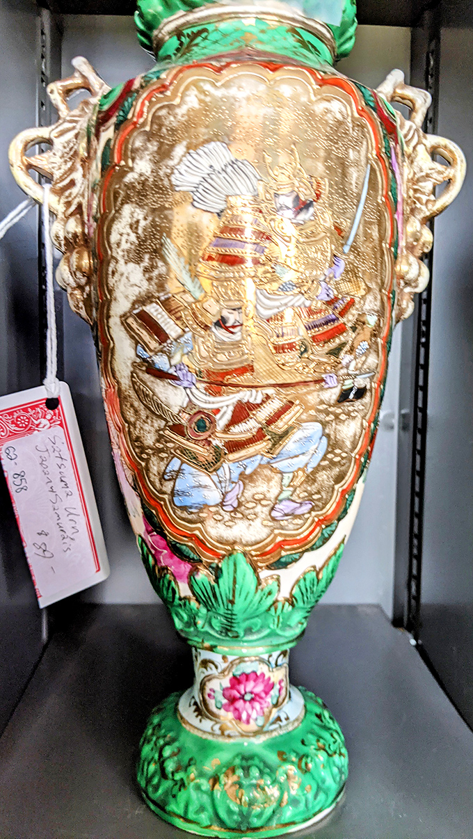 This ornate Satsuma vase isn't just decorative&mdash;it's a history lesson in porcelain. The intricate scene tells stories that predate television by centuries.