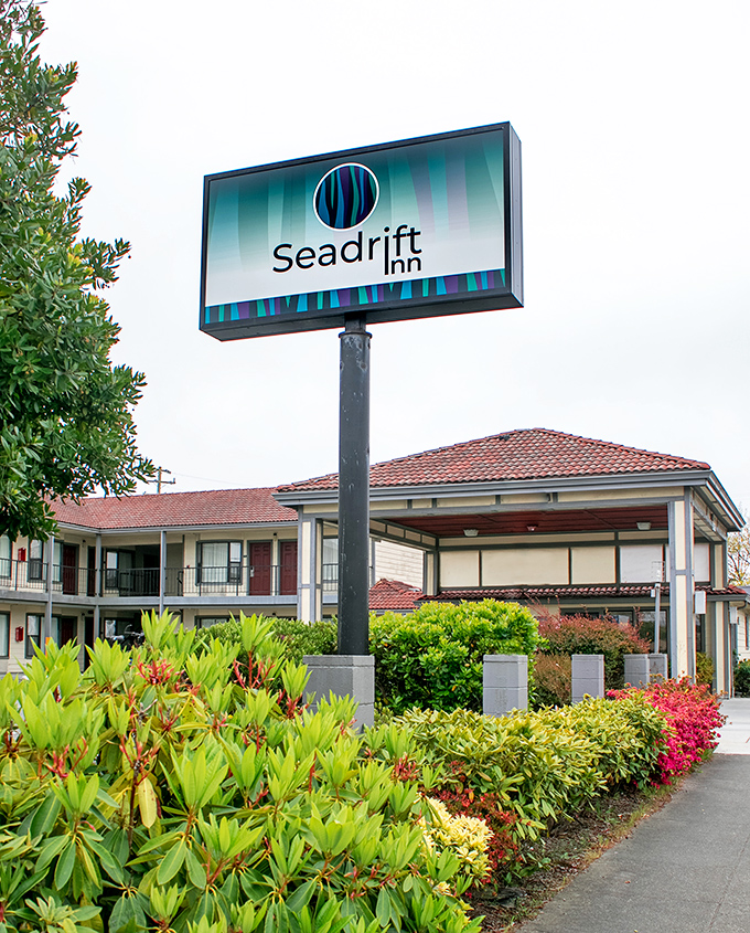 The Seadrift Inn offers affordable accommodations with lush landscaping, proving retirement lodging doesn't have to break your fixed-income budget.
