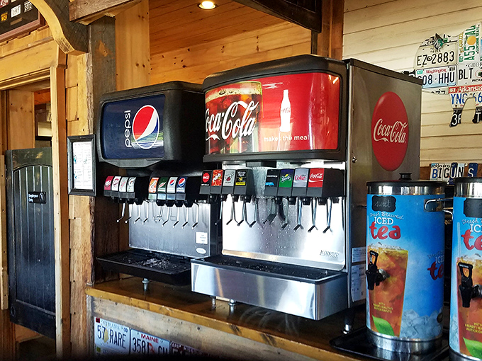 The self-serve drink station &ndash; where decisions about ice-to-soda ratios are the only stress you'll experience during your visit.