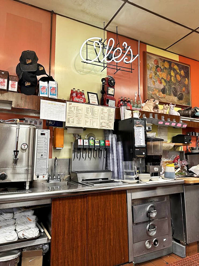 Behind that yellow counter, magic happens &ndash; coffee appears the moment your cup empties, as if the staff can read your caffeine-deprived mind.