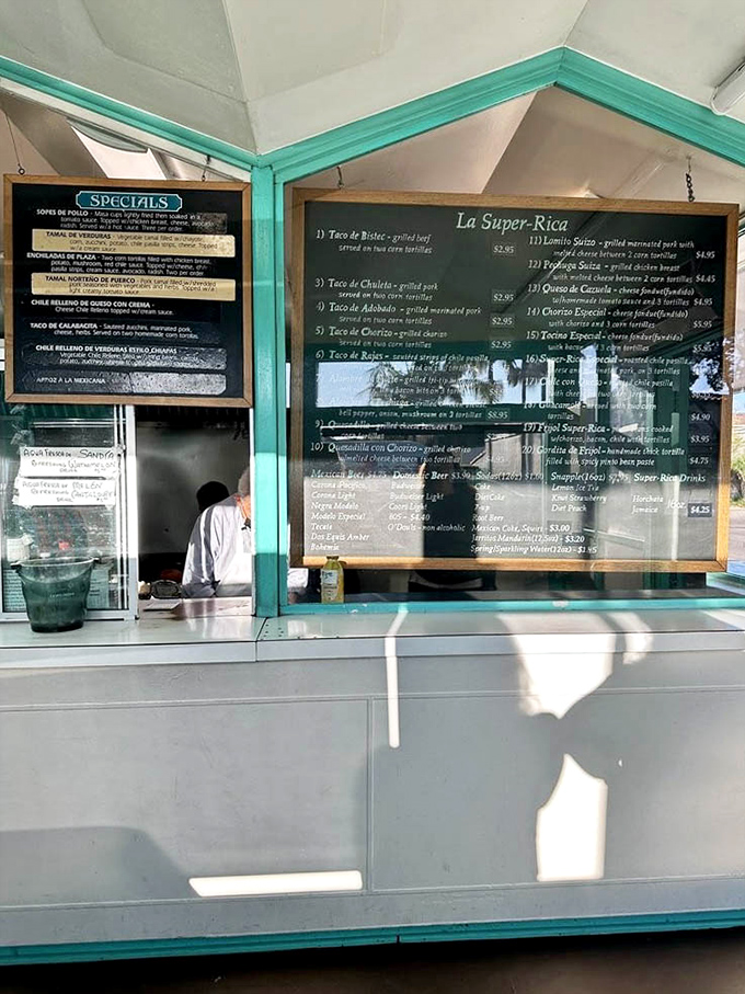 Where the magic happens. The menu board displays a roadmap to flavor country, with each destination more tempting than the last.