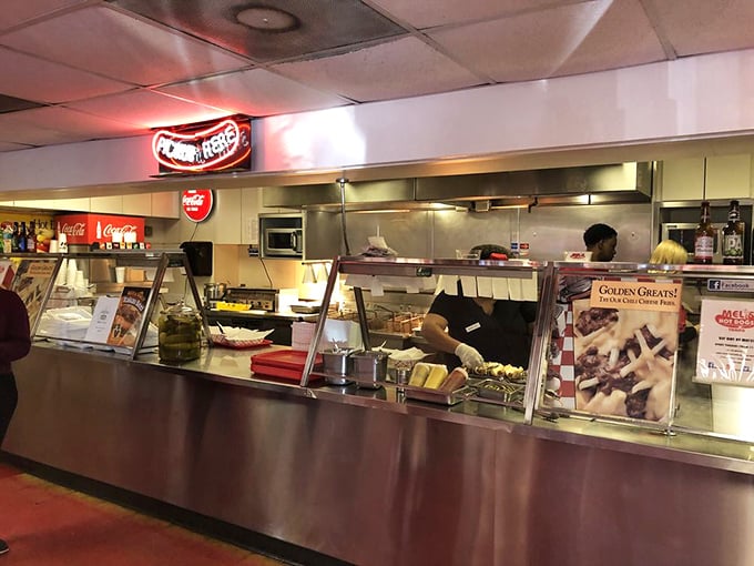 The service counter at Mel's operates with the precision of a symphony and the warmth of a family gathering &ndash; organized chaos at its most delicious.