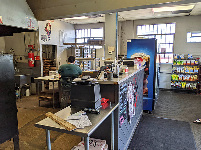 Where pizza dreams begin &ndash; a humble counter with a tip jar that deserves your generosity. No fancy digital displays, just good old-fashioned service. 