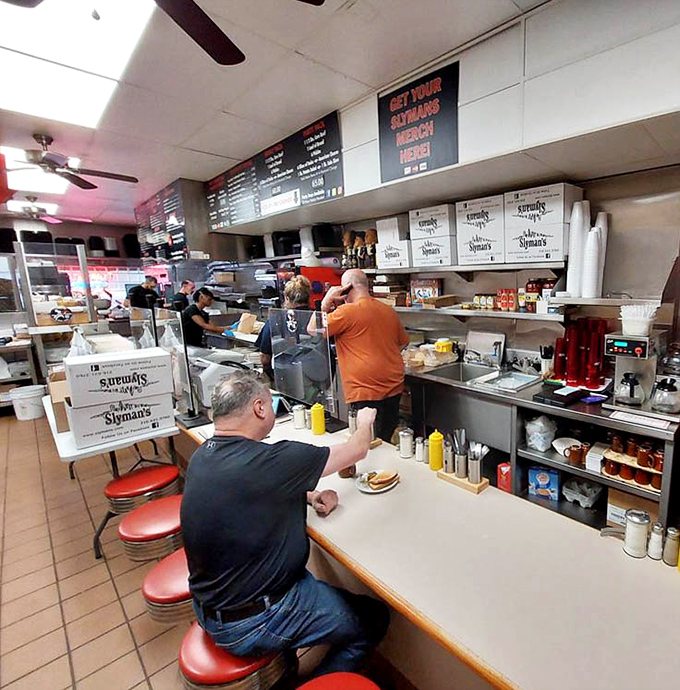 Where sandwich dreams come true. The counter service moves with practiced efficiency, each order assembled with the precision of a NASA launch.
