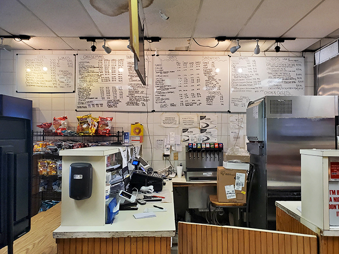 Where sandwich dreams come true. The menu boards showcase decades of perfected recipes while promising zero pretension and maximum flavor.