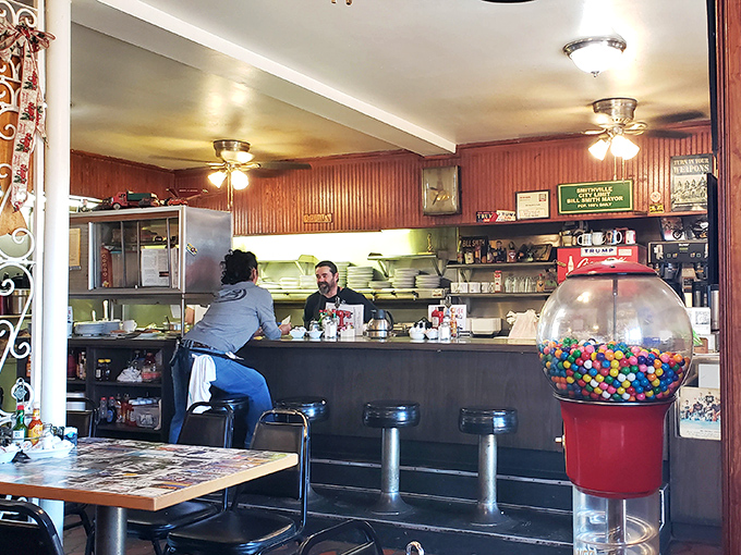 Behind every great diner is a counter where magic happens&mdash;complete with the obligatory candy machine that no child can resist.