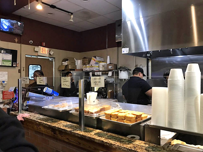 Where the magic happens&mdash;simple, efficient, and focused entirely on getting that smoky goodness from their hands to your mouth.