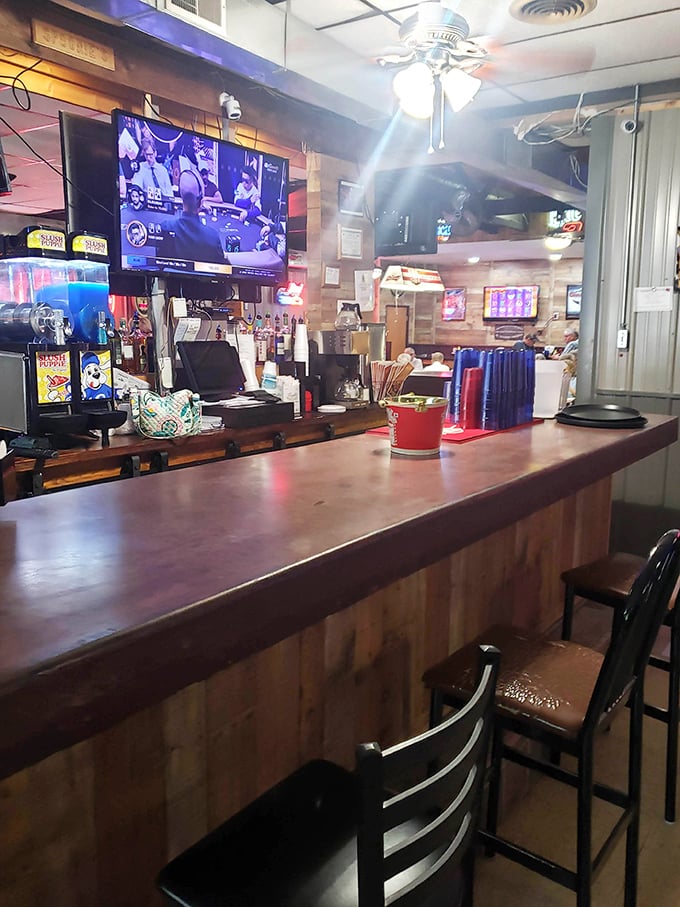 The service counter where magic happens&mdash;watch as orders disappear into the kitchen and emerge as plates of Midwestern culinary perfection.