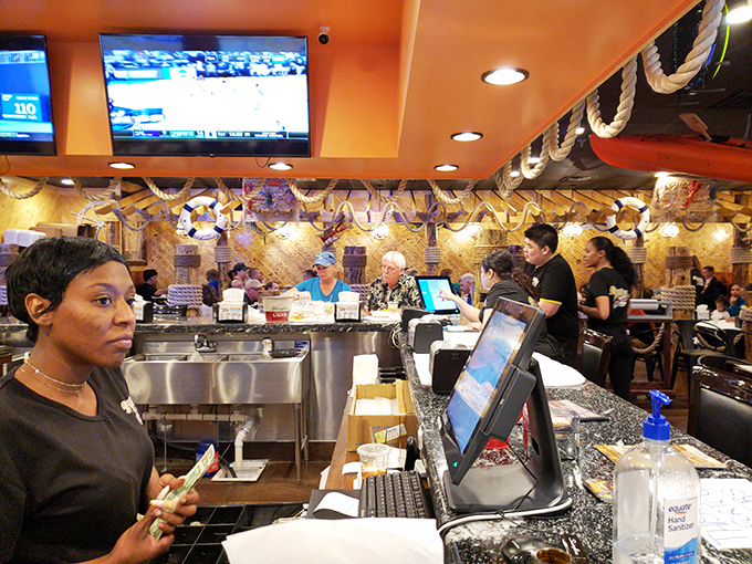 Where the magic happens&mdash;staff ready to guide you through the delicious chaos of choosing between king crab, snow crab, or "why not both?"