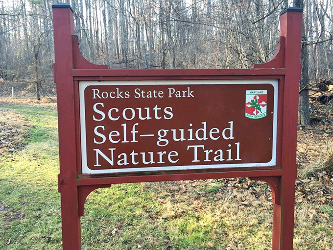 The self-guided nature trail invites explorers of all ages. Where getting lost means finding exactly what your stressed-out soul needed.
