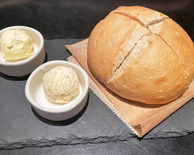 Fresh sourdough with whipped butter &ndash; the opening act that threatens to steal the show from the headlining steaks.