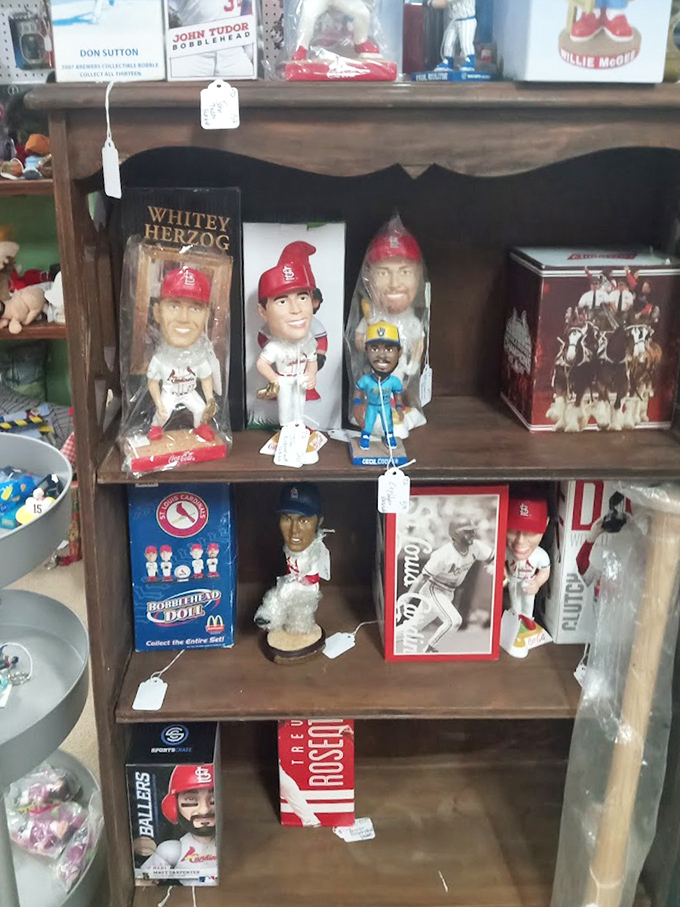 Cardinals memorabilia heaven! Baseball collectibles that let you bring home a piece of St. Louis pride without the stadium parking hassle.