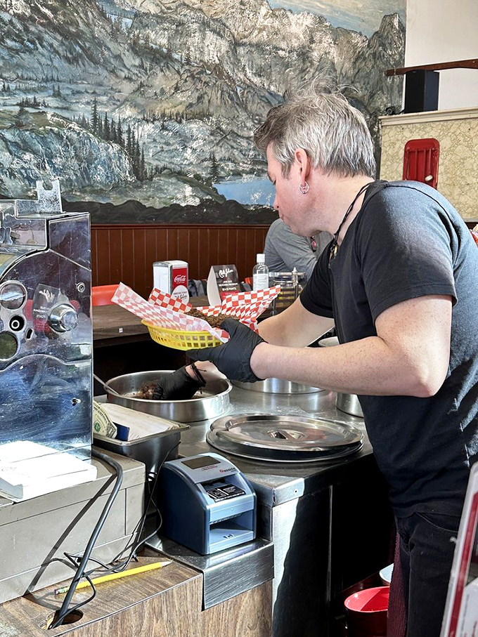 Behind the scenes, where chili magic happens&mdash;each ladle wielded with the confidence that comes from recipes perfected over decades.