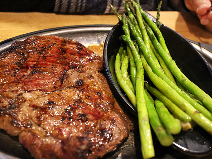 A steak and asparagus plate that's basically the Fred Astaire and Ginger Rogers of food pairings &ndash; classic, elegant, and perfectly matched.