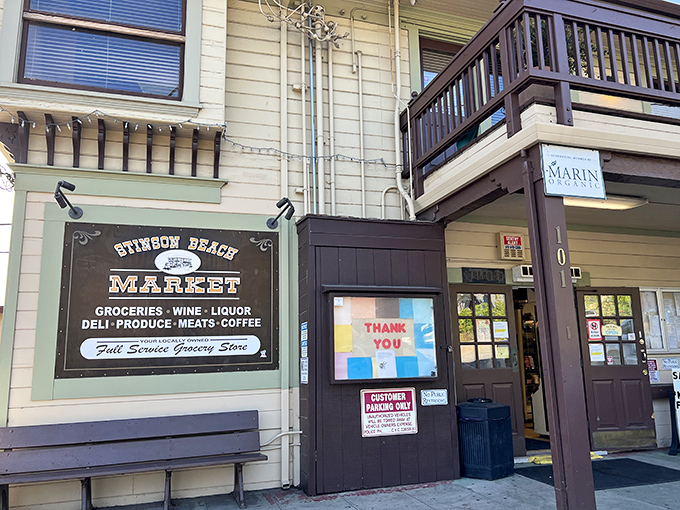 The Stinson Beach Market isn't just a store&mdash;it's the town's living room, where locals debate the surf forecast and visitors discover the perfect picnic supplies.
