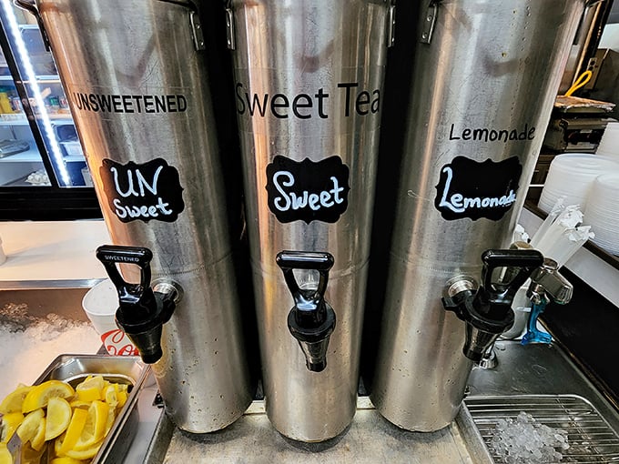 Sweet tea, unsweet tea, and lemonade&mdash;the essential Southern beverages, served in quantities that acknowledge Georgia's heat.