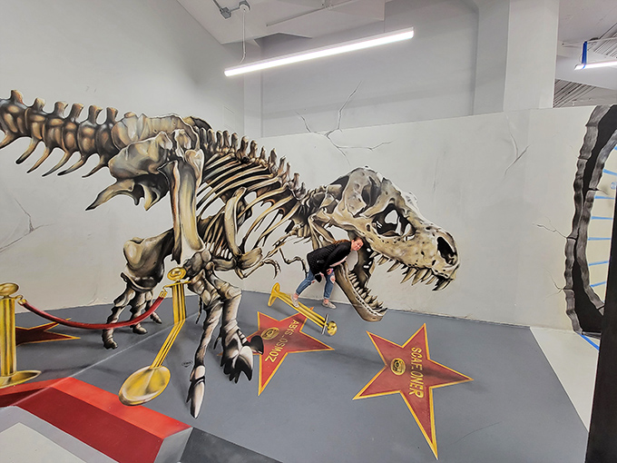 Museum-quality dinosaur skeleton that won't judge you for not knowing the difference between Jurassic and Cretaceous periods.