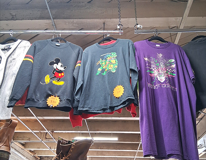 Vintage tees that scream '90s nostalgia. That Ninja Turtles shirt has seen things&mdash;probably a lot of Pizza Hut and Saturday morning cartoons.