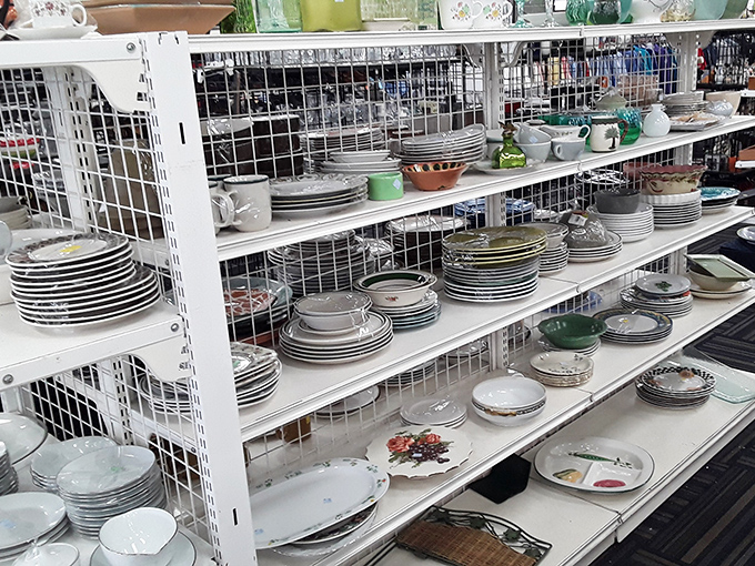 Dish department dreams come true with enough place settings to host a royal banquet or replace everything your teenager broke this month.