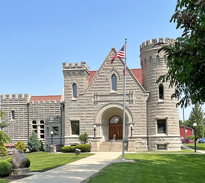 The Brumback Library looks like Hogwarts' Midwestern cousin, a castle filled with books instead of wizards but equally magical to those who enter.