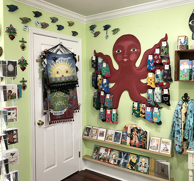 The Dusty Lamb's whimsical interior features an octopus sock display that would make Neptune jealous. Quirky finds await in Berlin's independent shops.