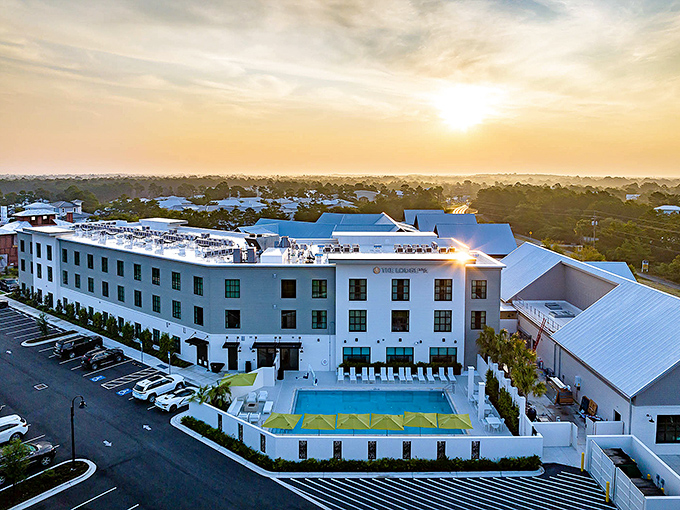Boutique accommodations along 30A blend luxury with coastal charm. The Lodge offers sunset views that make even the most jaded traveler pause.