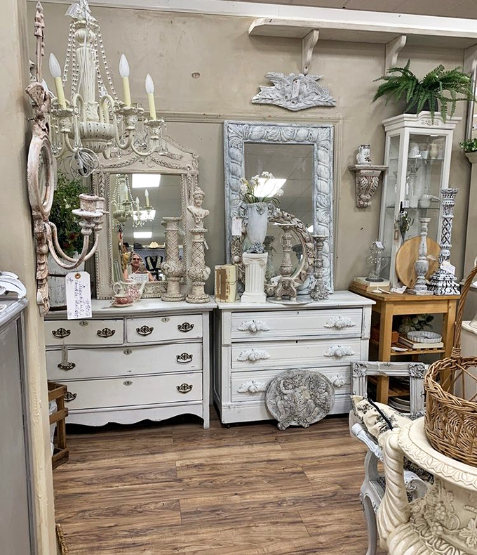 Shabby chic perfection in white. These dressers have graduated from functional furniture to statement pieces with stories to tell.