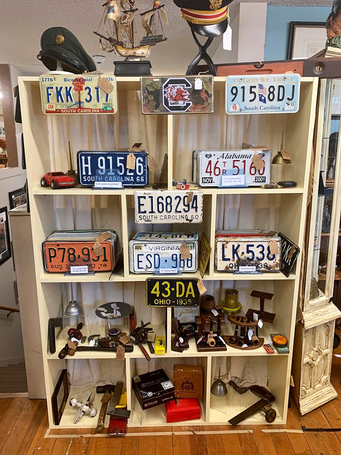 Vintage license plates tell stories of road trips and family vacations, metal memories of America's love affair with the automobile.