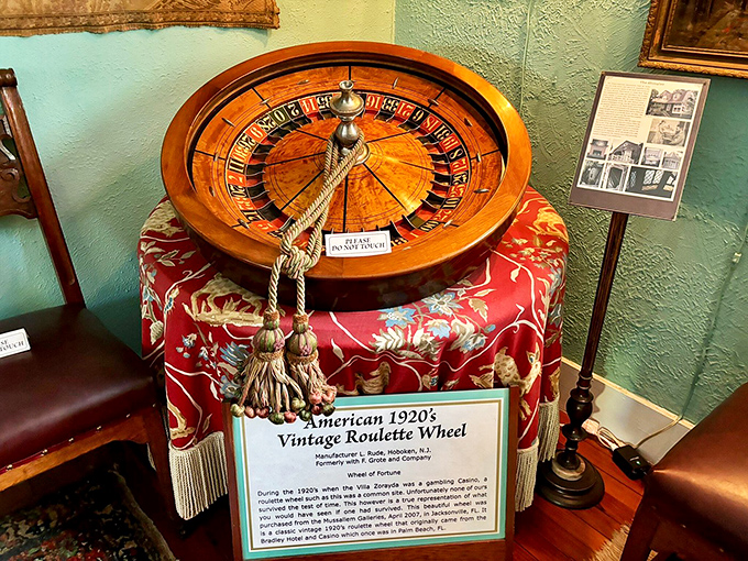 Before Vegas went digital, this vintage roulette wheel determined fortunes with mechanical precision and considerably more charm than a smartphone app.