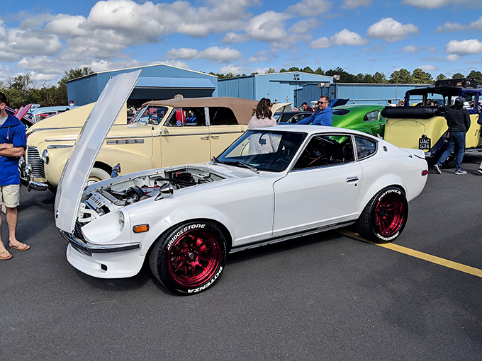 This carefully organized toolkit shows the precision and methodology required to maintain historic aircraft &ndash; each tool telling its own story of mechanical ingenuity.