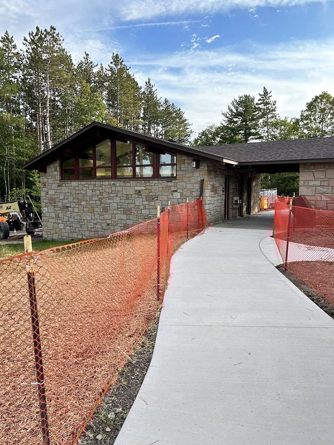 The visitor center blends into its surroundings like a well-cast supporting actor &ndash; present but never upstaging the star attraction.