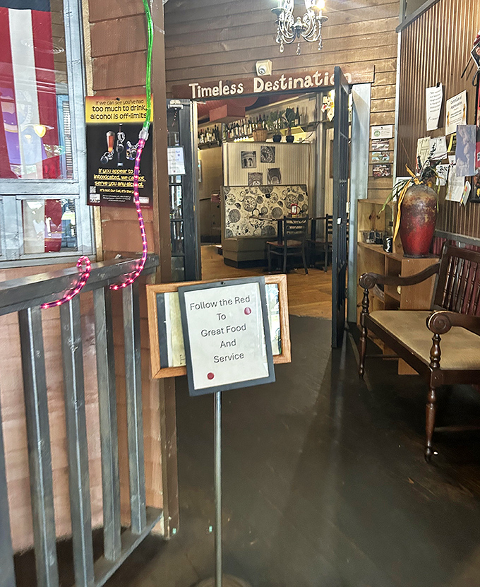 Follow the red dots to culinary happiness, where good food and great service intersect beautifully.