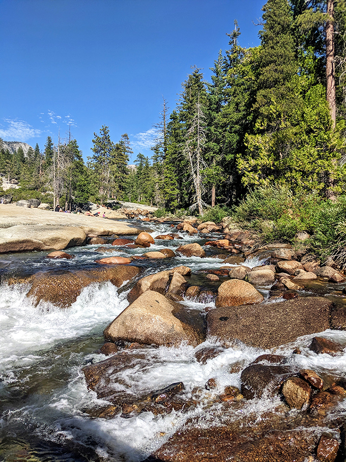 The Merced River practicing its choreography before the big waterfall performance - every boulder perfectly placed for maximum beauty.