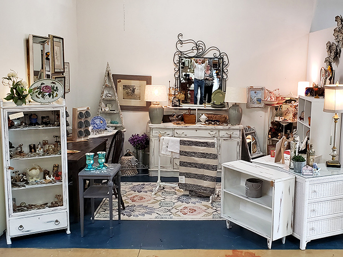 Shabby chic heaven in pristine white. These pieces are ready for their second act in your guest bedroom or Florida sunroom.