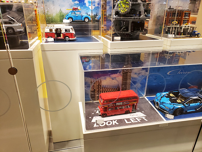 LEGO displays spark childhood wonder in adults who suddenly need that Death Star immediately.