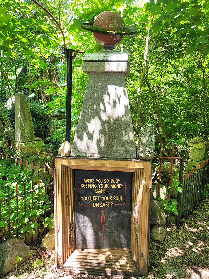 "Were you so busy keeping your money safe, you left your soul unsafe?" Philosophical questions lurk around every corner here.